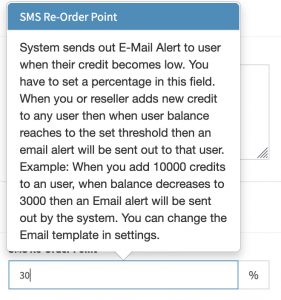 How to Notify User on Low Balance through Email – SMPP Center