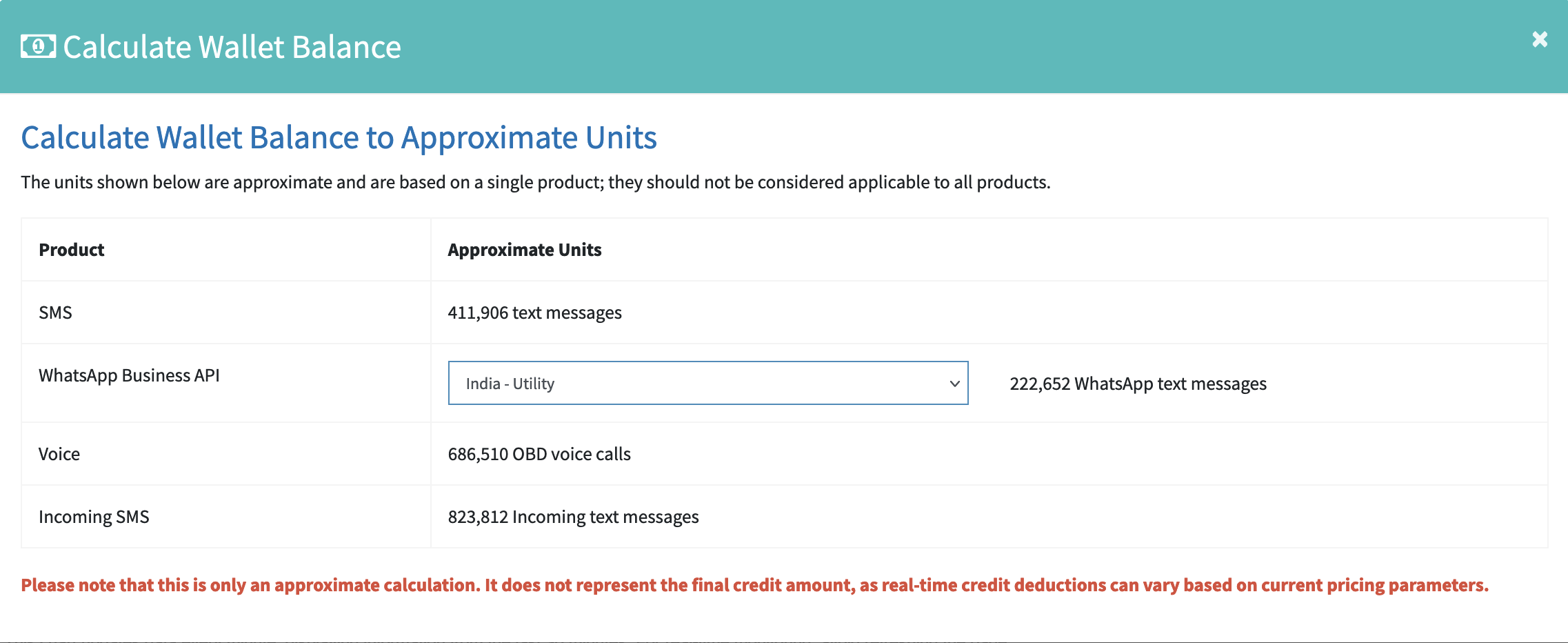 Introducing Calculation Units Display for Wallet Users – SMPP Center